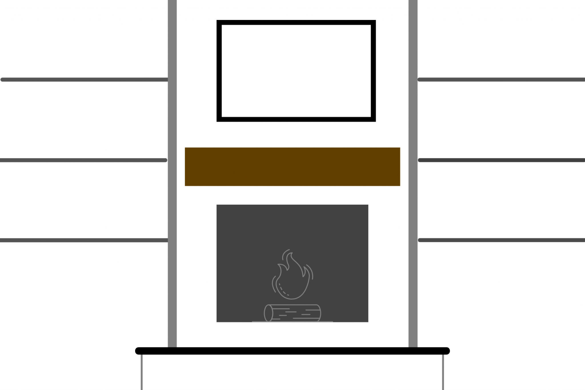 Nouveau projet réno: On ajoute un foyer au salon! - Dusty rose blog